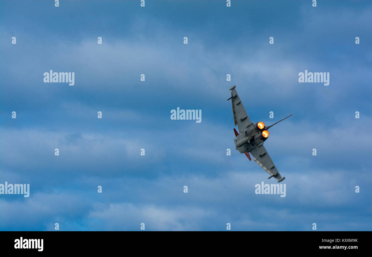 RAF Typhoon on display at Portrush Airshow Stock Photo - Alamy