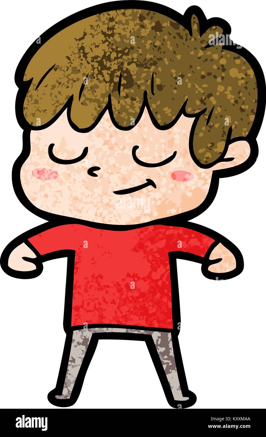 cartoon happy boy Stock Vector Image & Art - Alamy