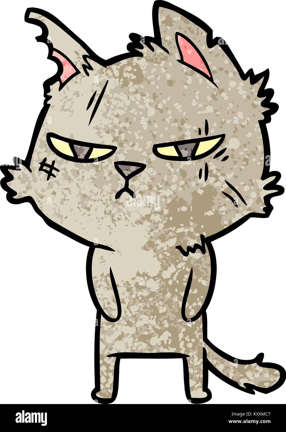 tough cartoon cat Stock Vector Image & Art - Alamy