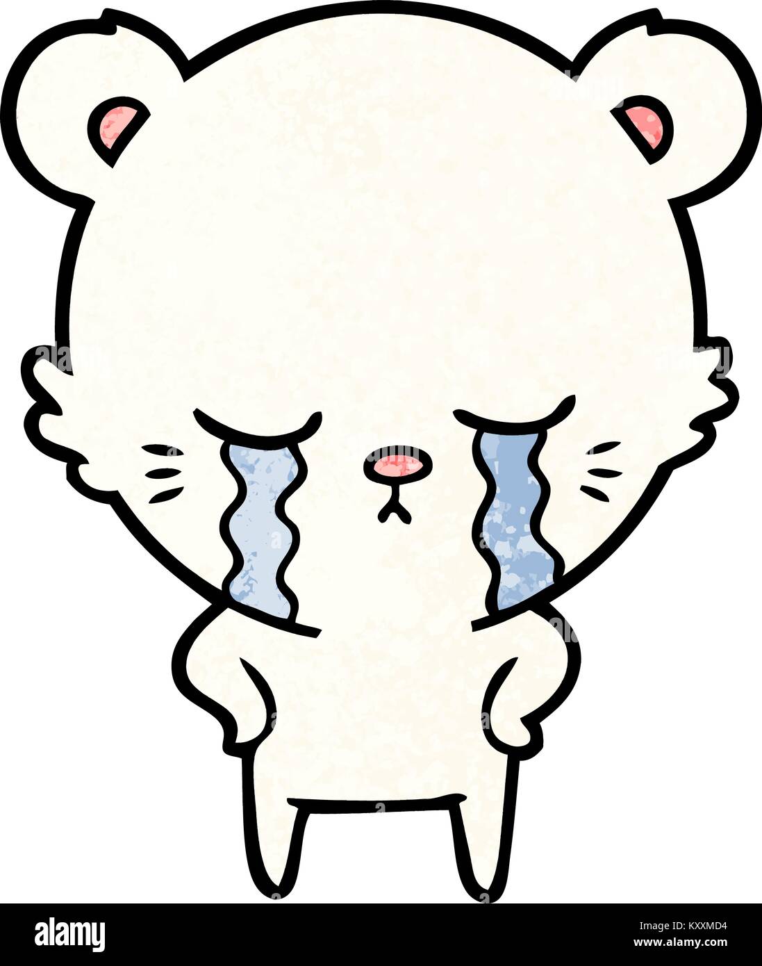 sad little polar bear cartoon Stock Vector Image & Art - Alamy