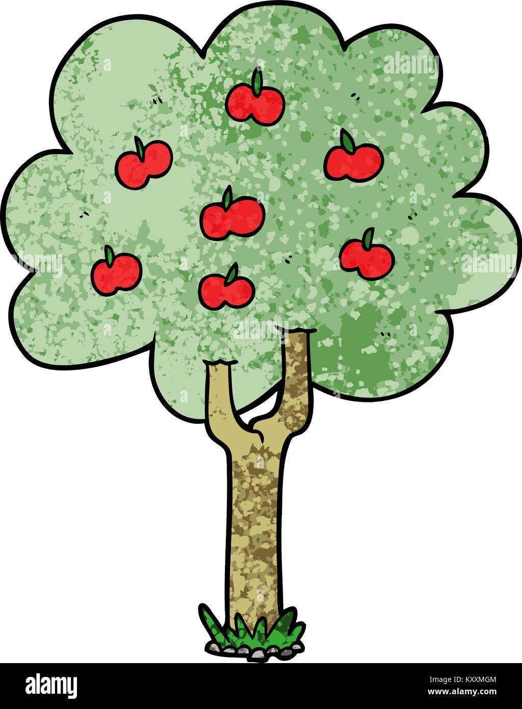cartoon apple tree Stock Vector Image & Art - Alamy