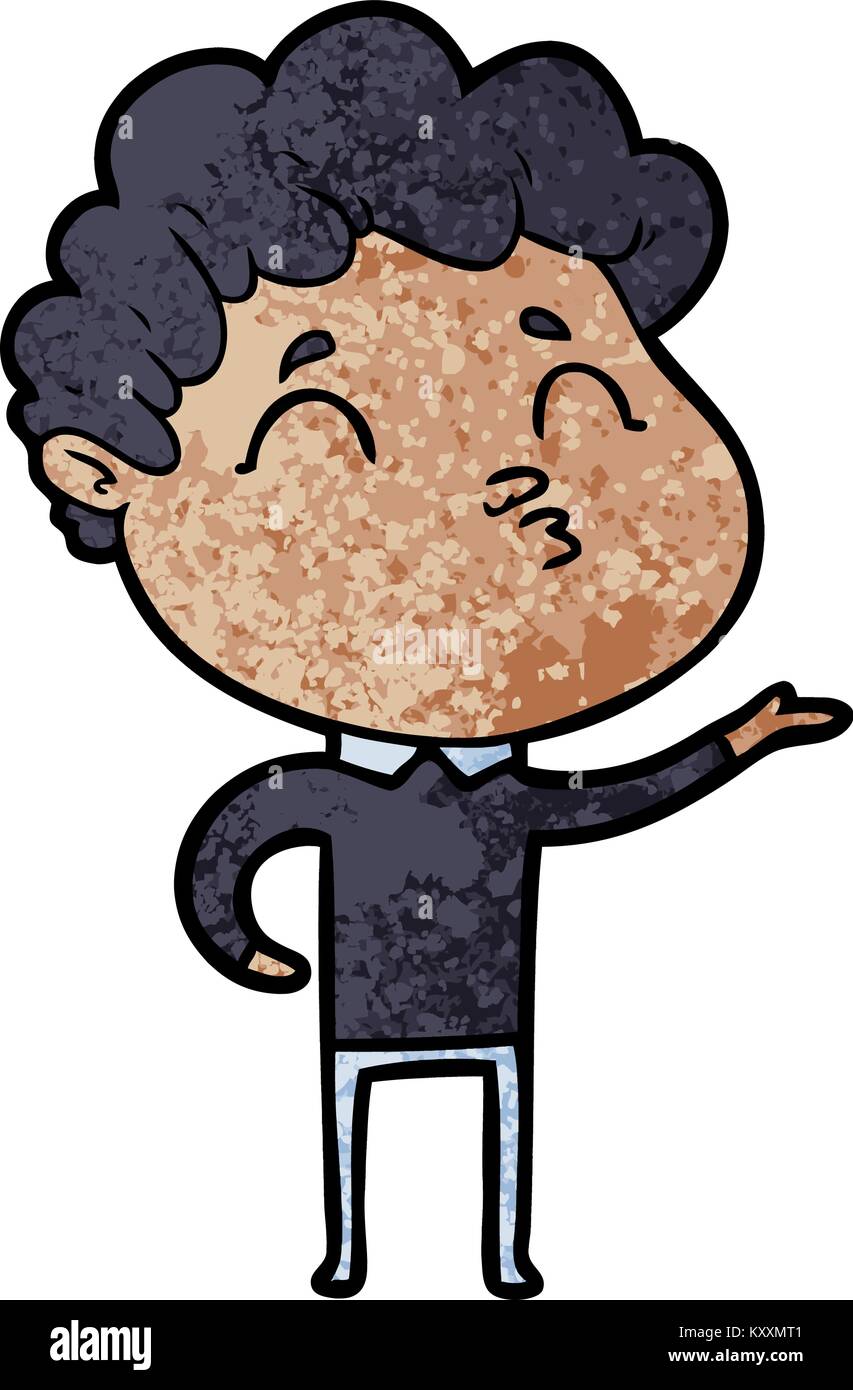cartoon man pouting Stock Vector Image & Art - Alamy
