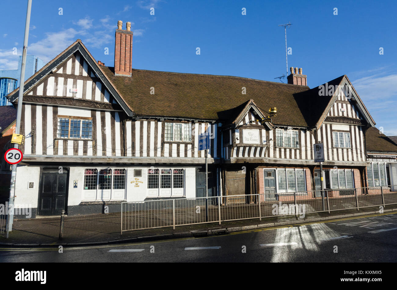 The Old Crown pub in Deritend, Digbeth, Birmingham is the oldest extant ...