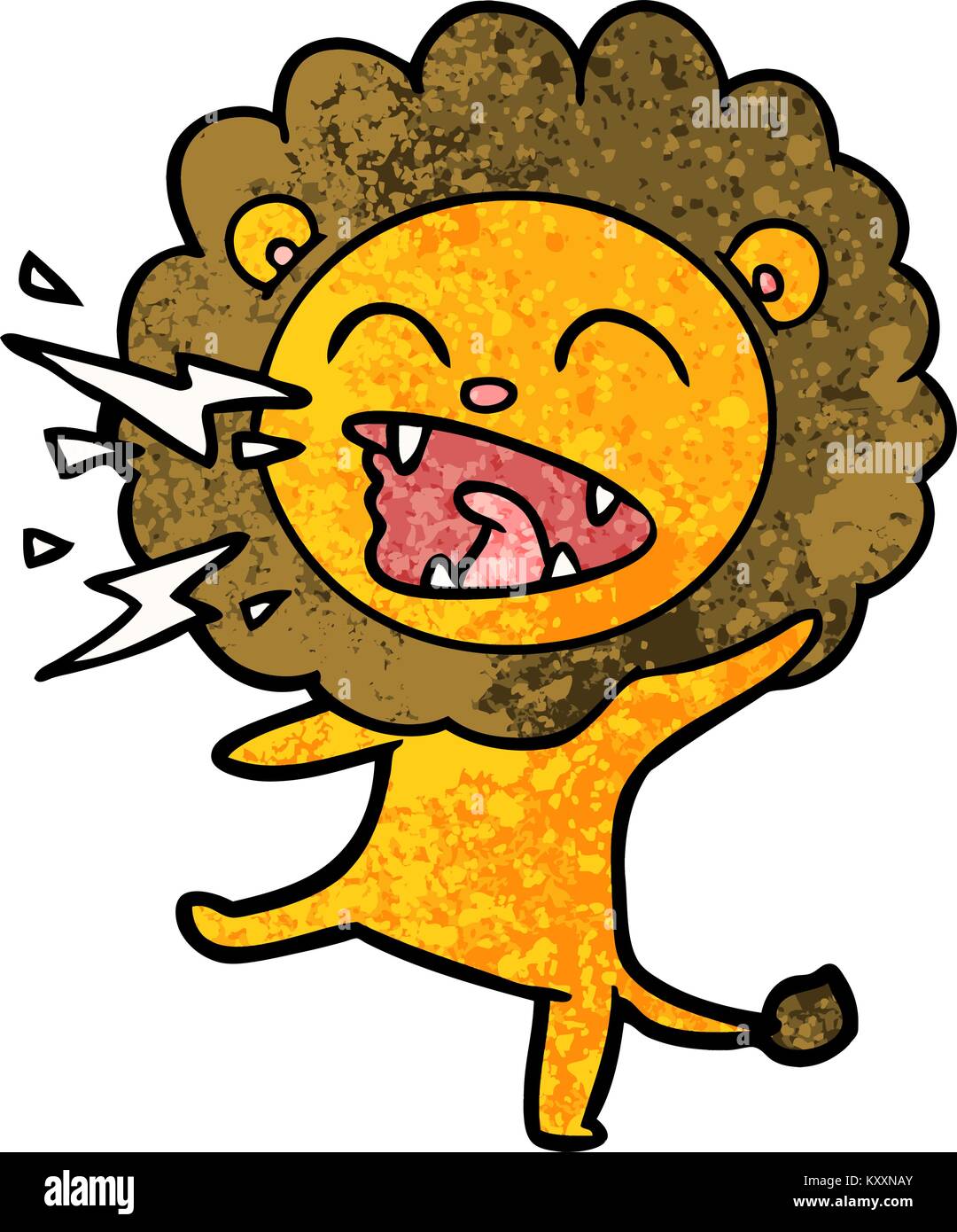cartoon roaring lion Stock Vector Image & Art - Alamy