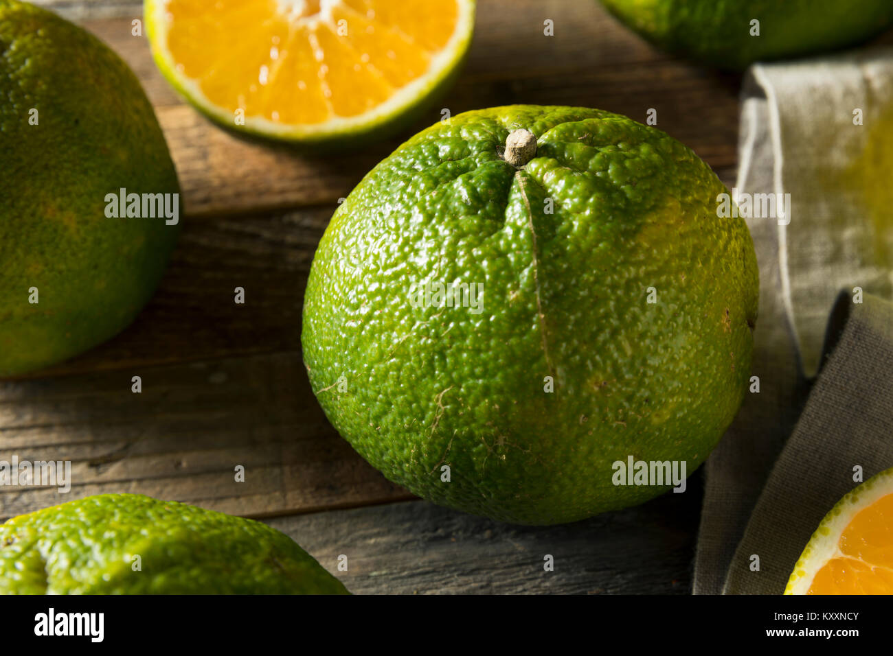 Raw Green Organic Ugli Fruit Ready to Eat Stock Photo - Alamy