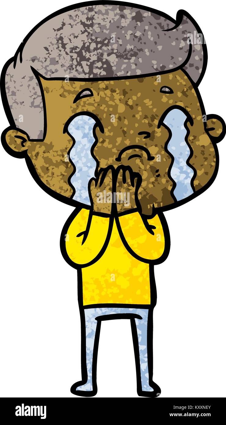 cartoon man crying Stock Vector Image & Art - Alamy