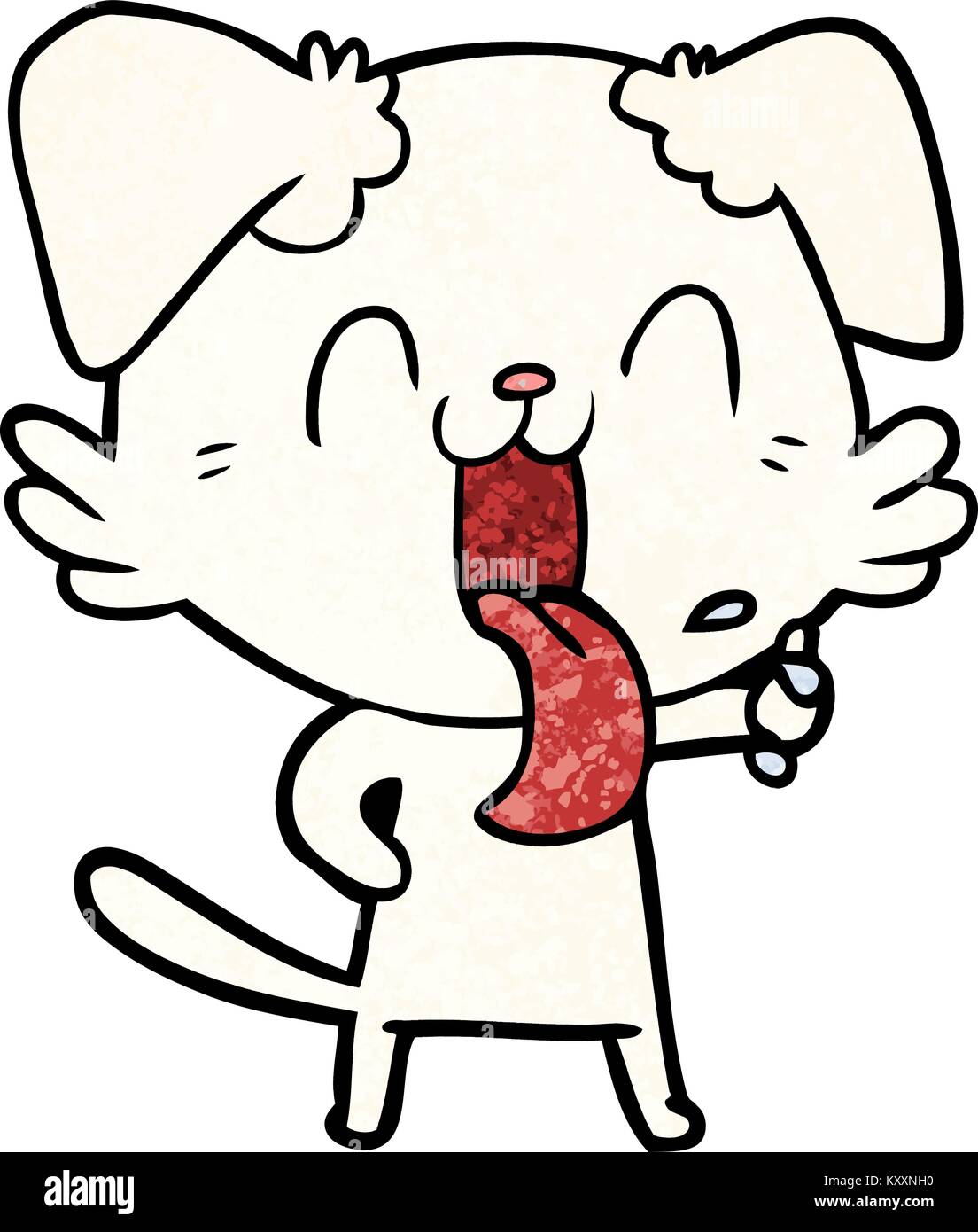 cartoon panting dog Stock Vector Image & Art - Alamy