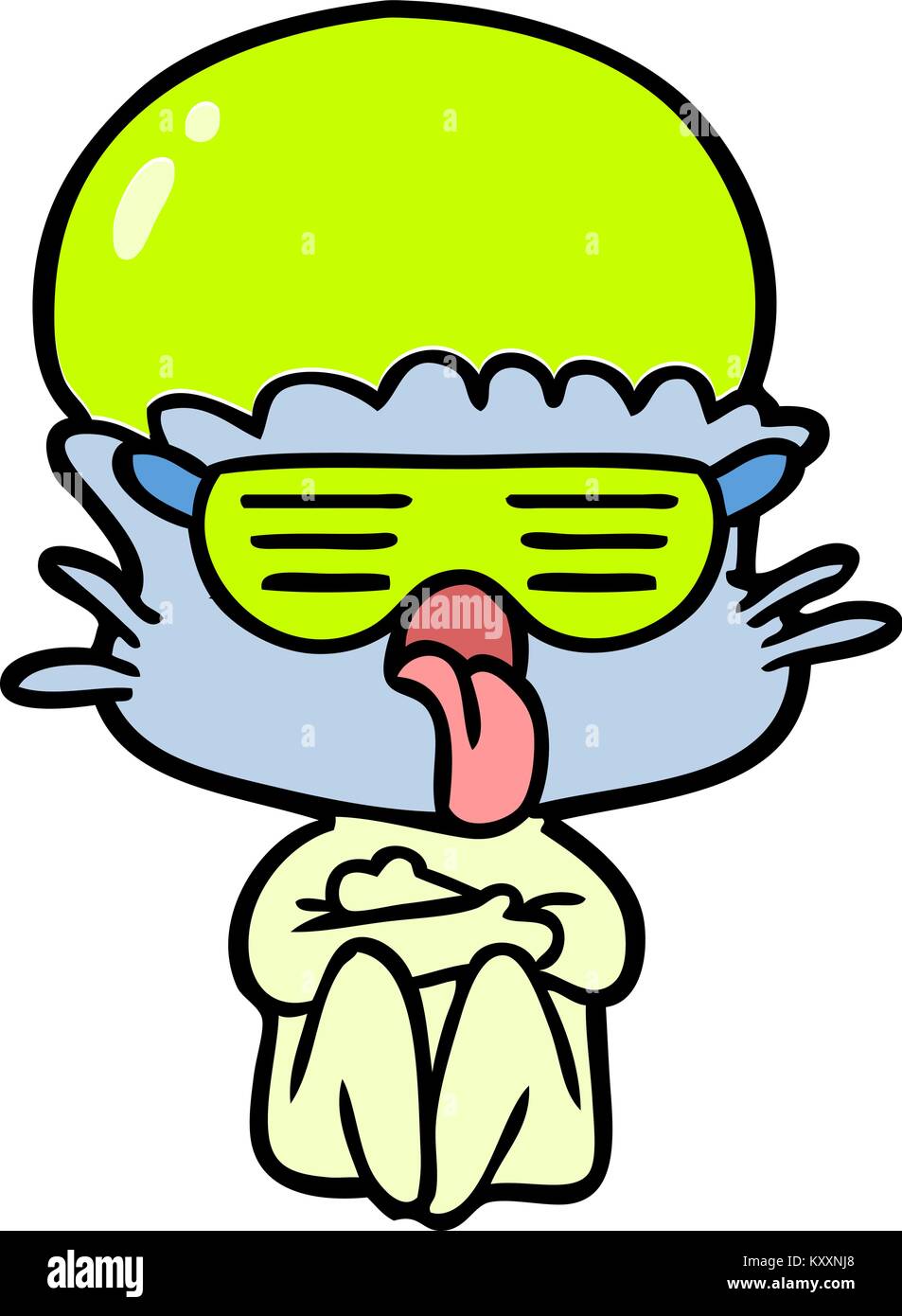 cartoon cartoon alien Stock Vector Image & Art - Alamy
