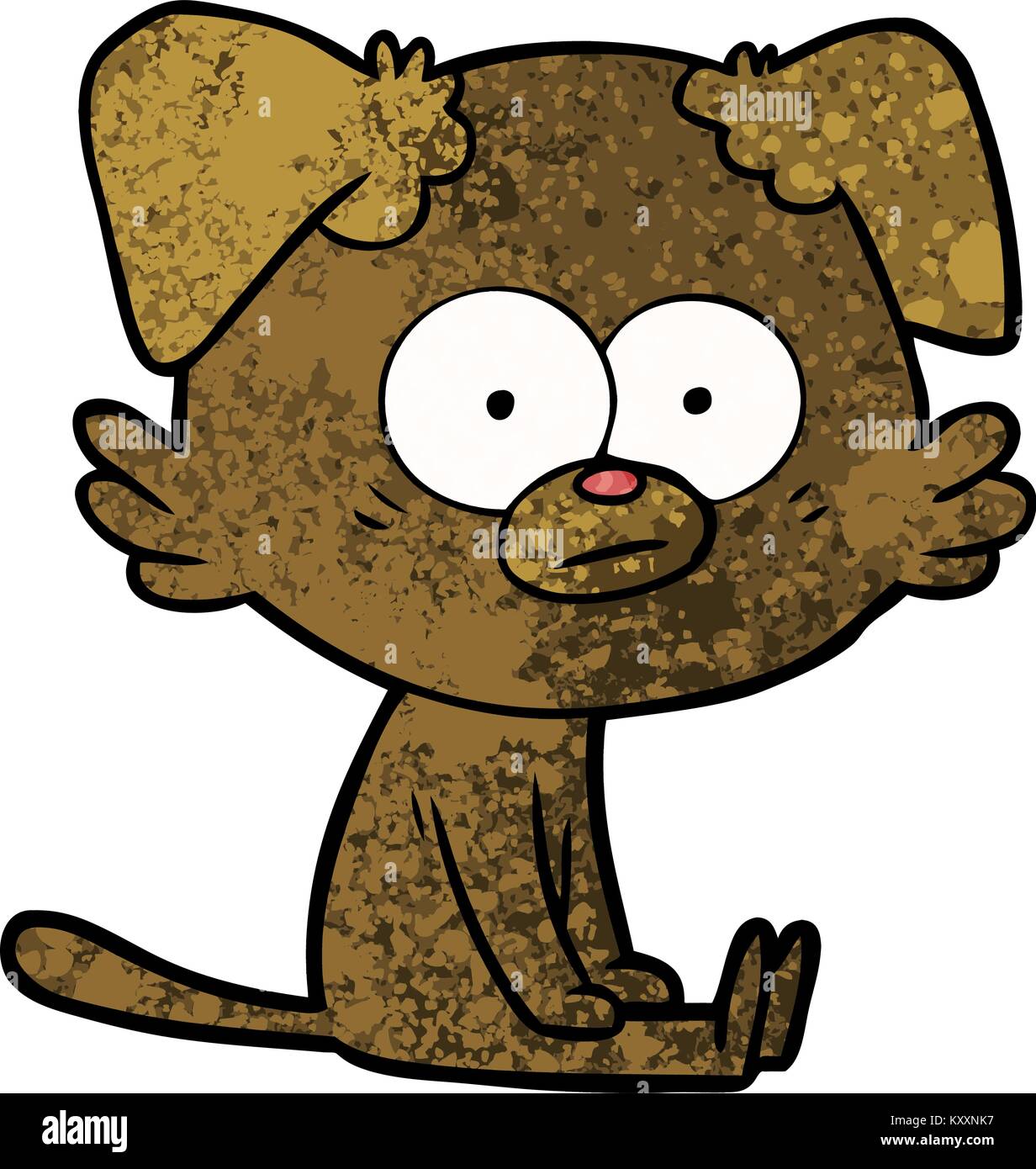 nervous dog cartoon Stock Vector Image & Art - Alamy