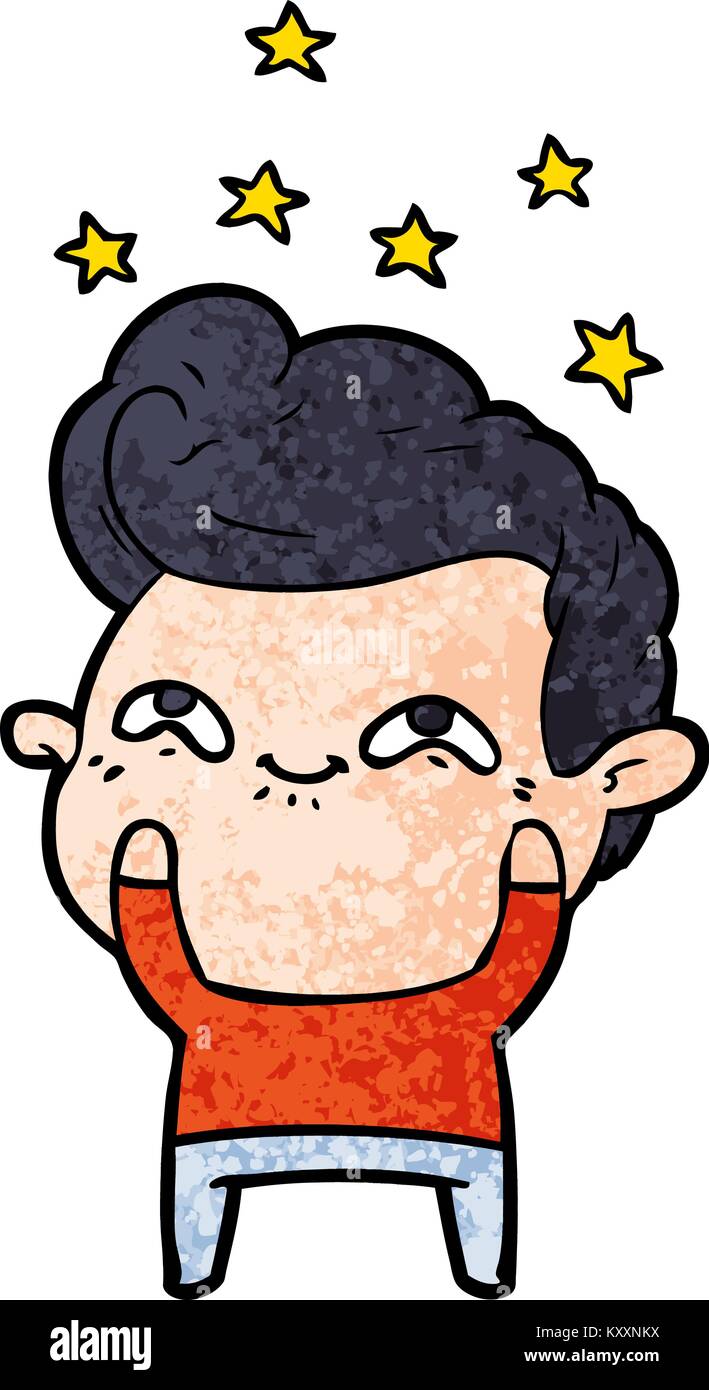 cartoon excited man Stock Vector Image & Art - Alamy