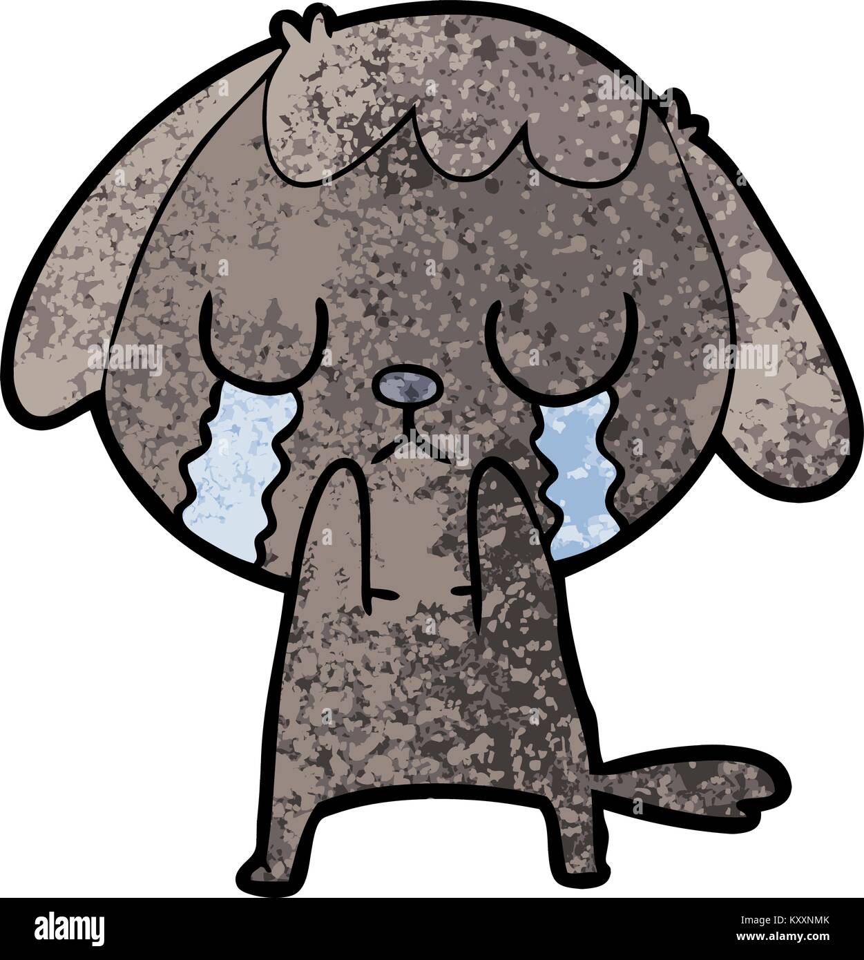 cute cartoon dog crying Stock Vector Image & Art - Alamy