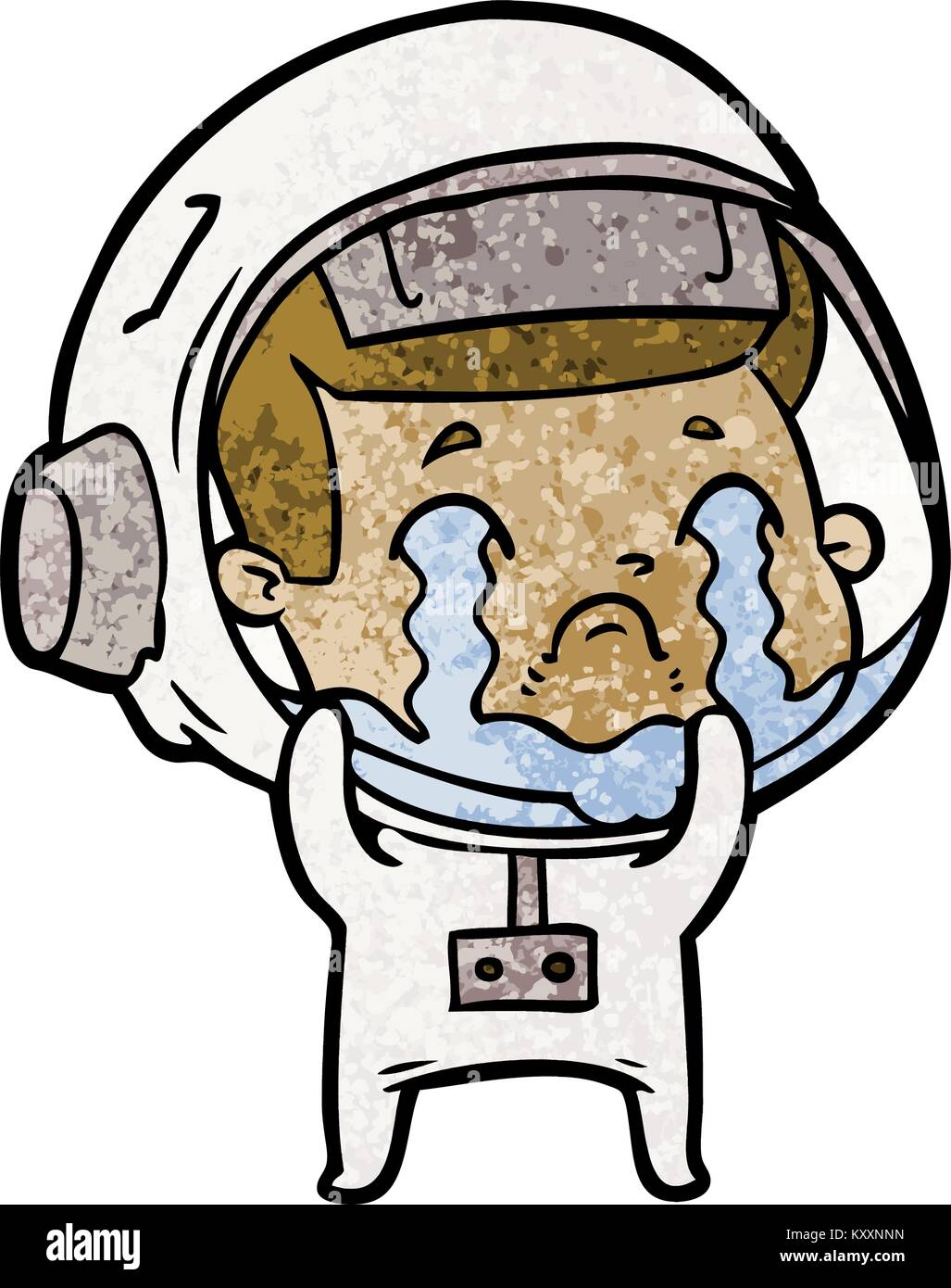 cartoon crying astronaut Stock Vector Image & Art - Alamy