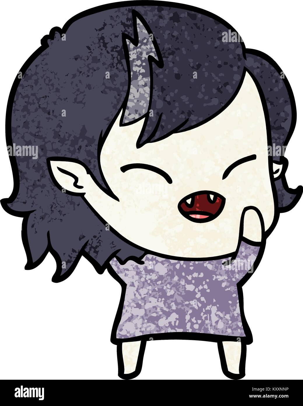 cartoon laughing vampire girl Stock Vector Image & Art - Alamy
