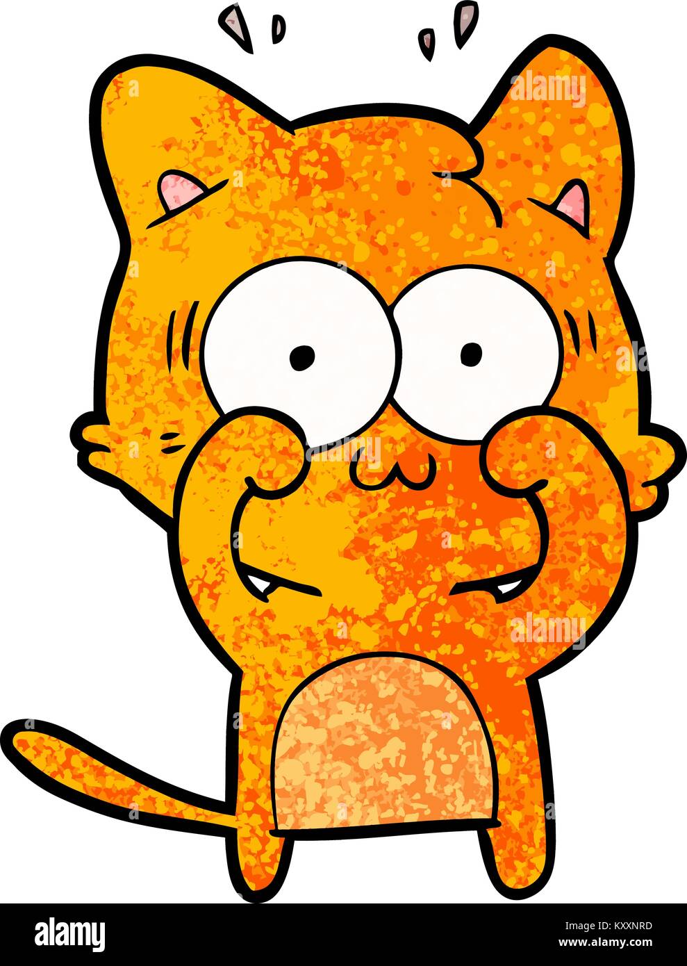 cartoon surprised cat Stock Vector Image & Art - Alamy