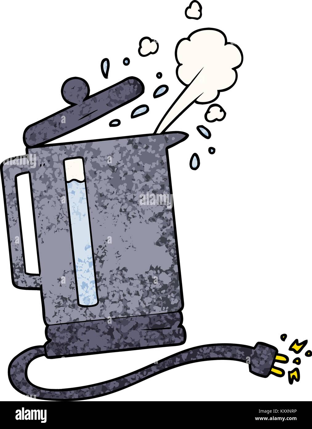 cartoon electric kettle boiling Stock Vector Image & Art - Alamy
