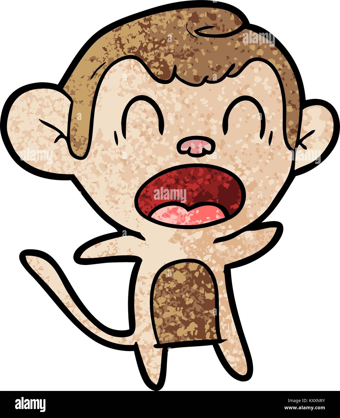shouting cartoon monkey Stock Vector Image & Art - Alamy