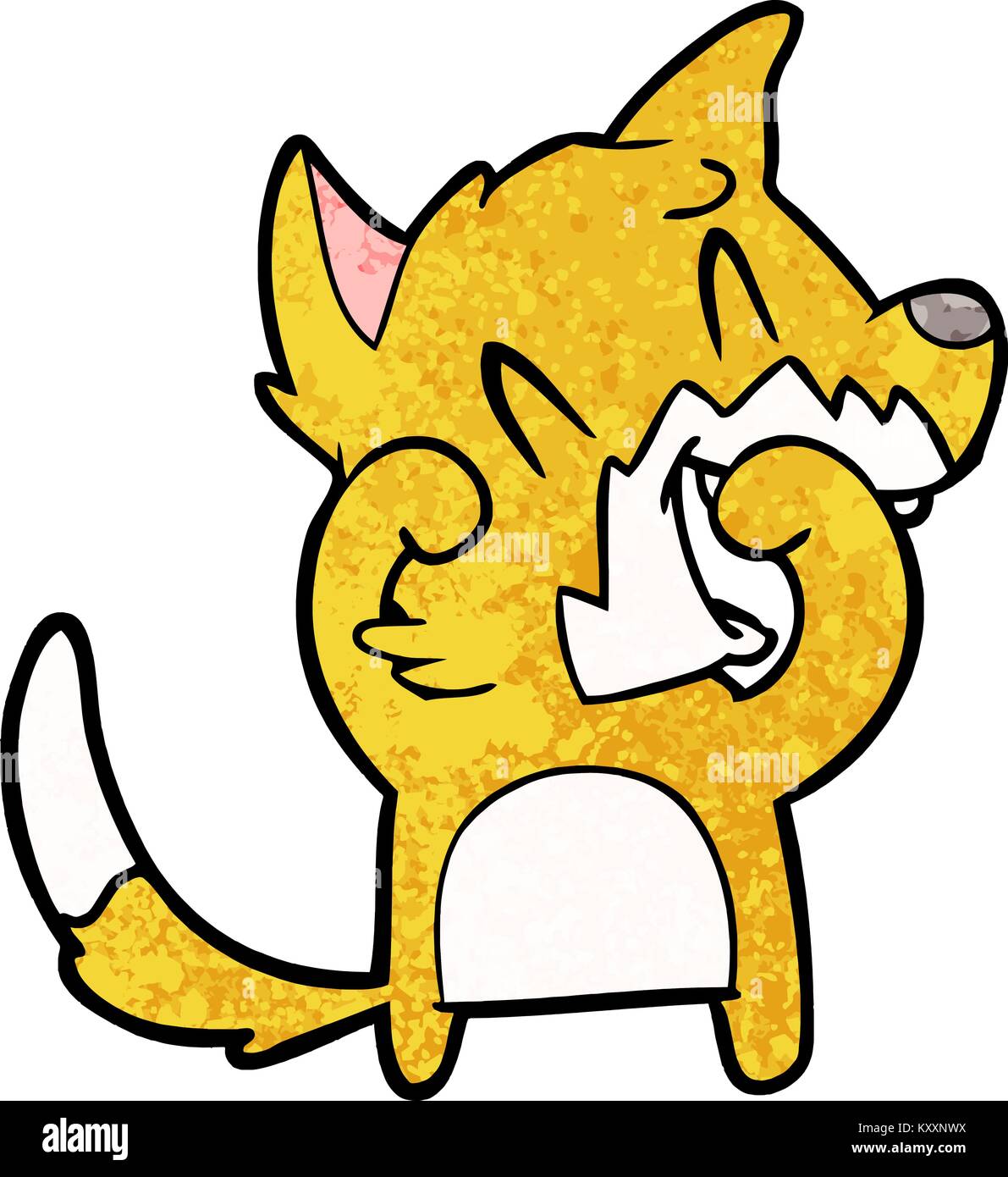 laughing fox cartoon Stock Vector Image & Art - Alamy