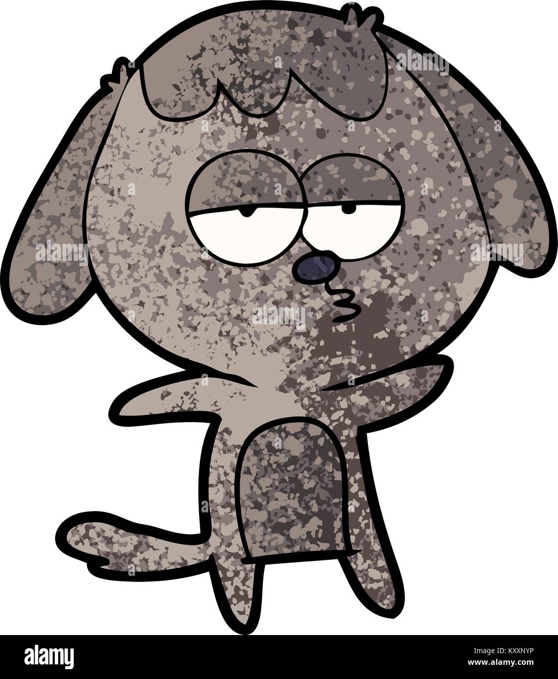 cartoon bored dog Stock Vector Image & Art - Alamy