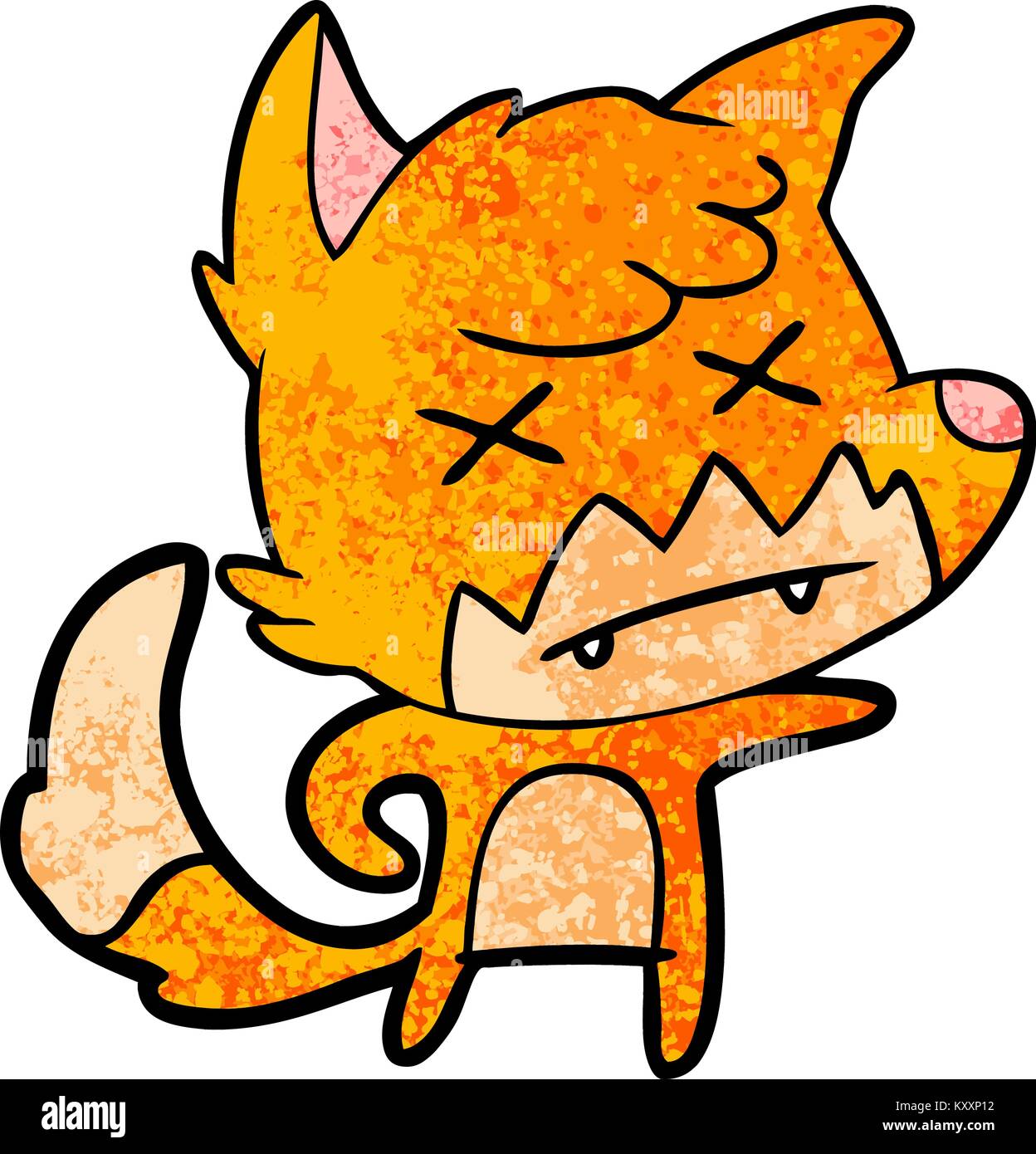 cartoon dead fox Stock Vector Image & Art - Alamy