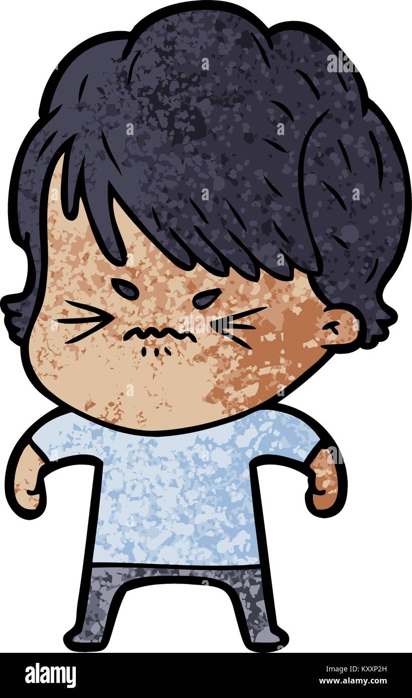 cartoon frustrated woman Stock Vector Image & Art - Alamy