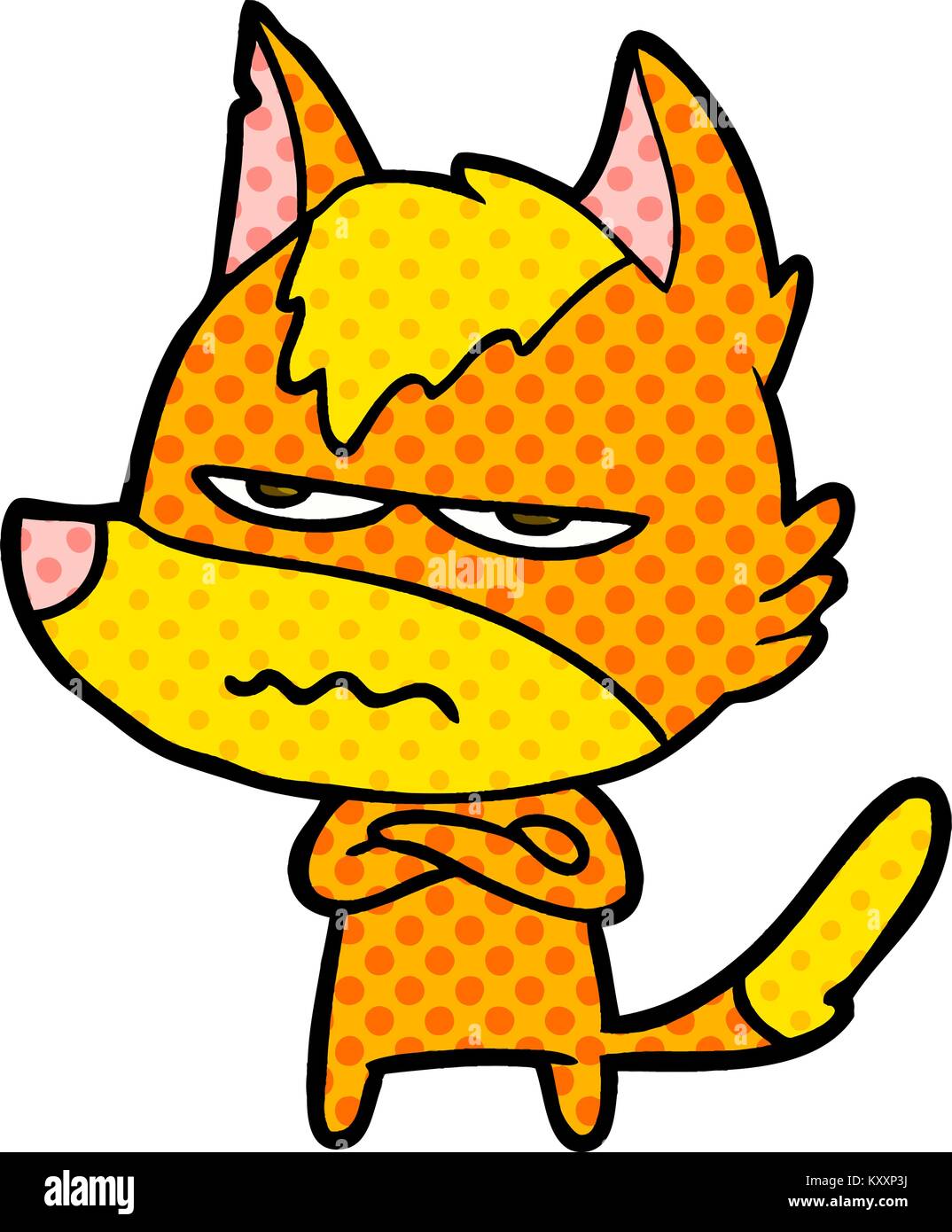angry fox cartoon character Stock Vector Image & Art - Alamy