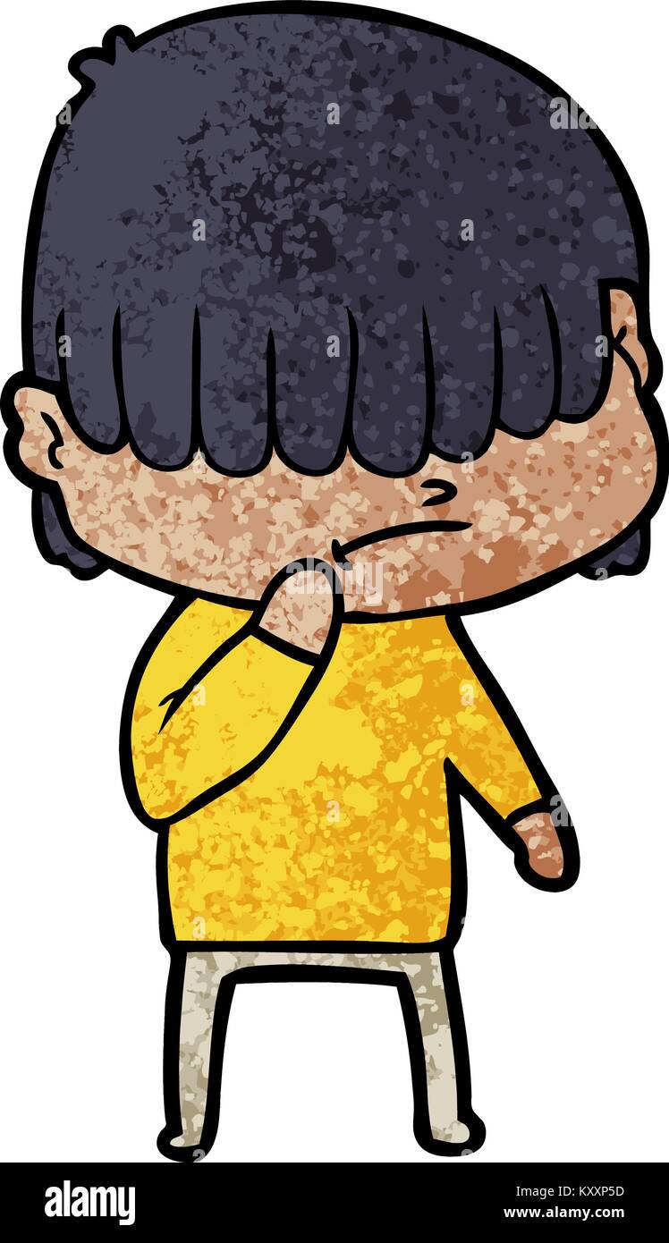cartoon boy with untidy hair Stock Vector Image & Art - Alamy