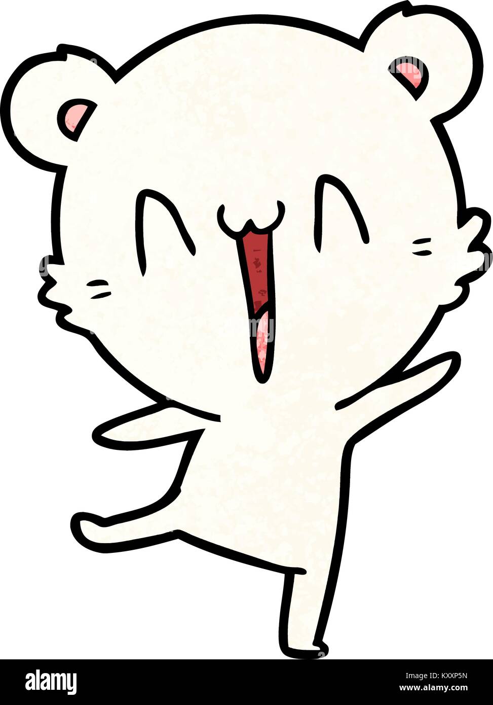 happy polar bear cartoon Stock Vector Image & Art - Alamy