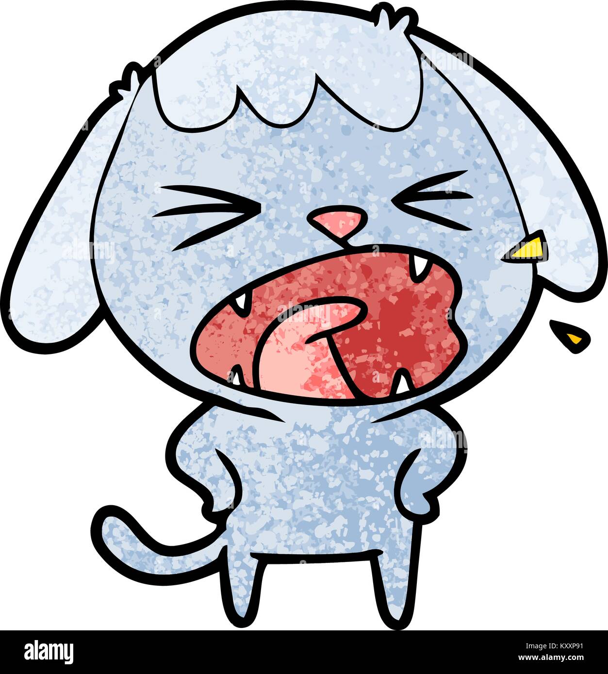 cute cartoon dog barking Stock Vector Image & Art - Alamy