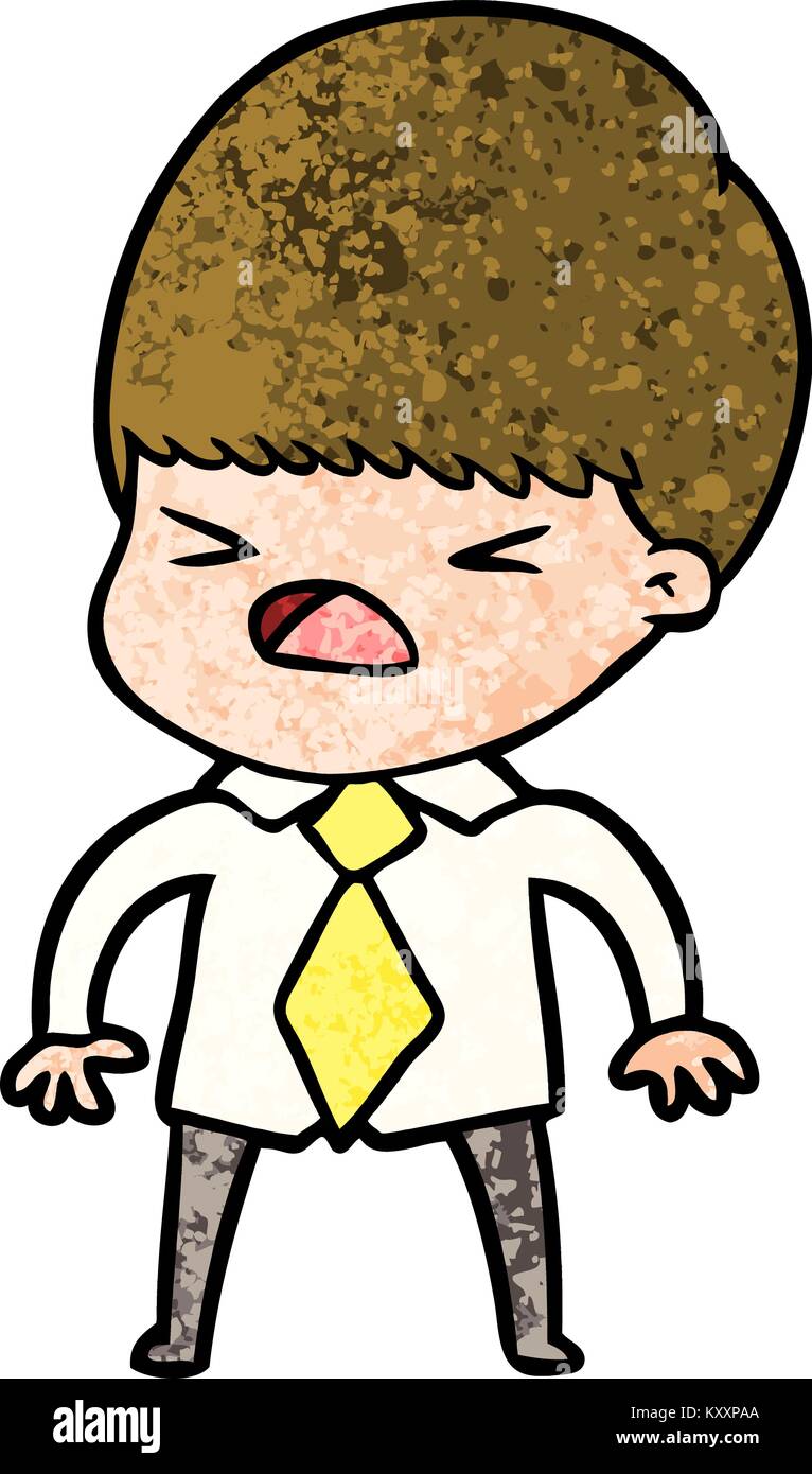 cartoon stressed man Stock Vector Image & Art - Alamy