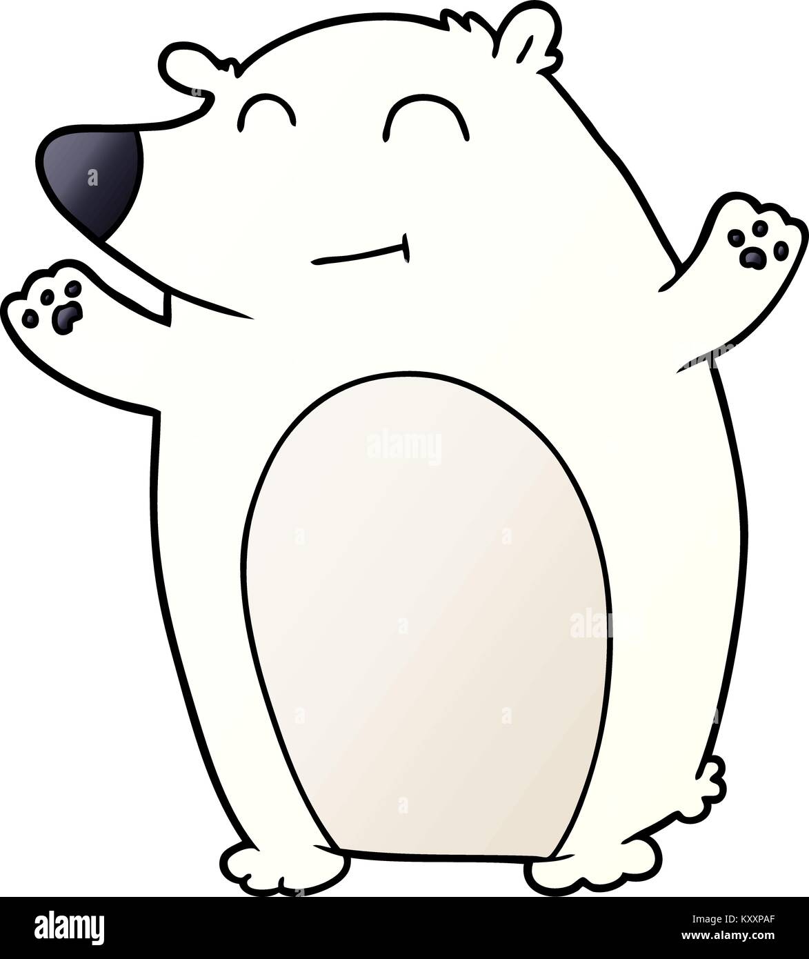 happy polar bear cartoon Stock Vector Image & Art - Alamy