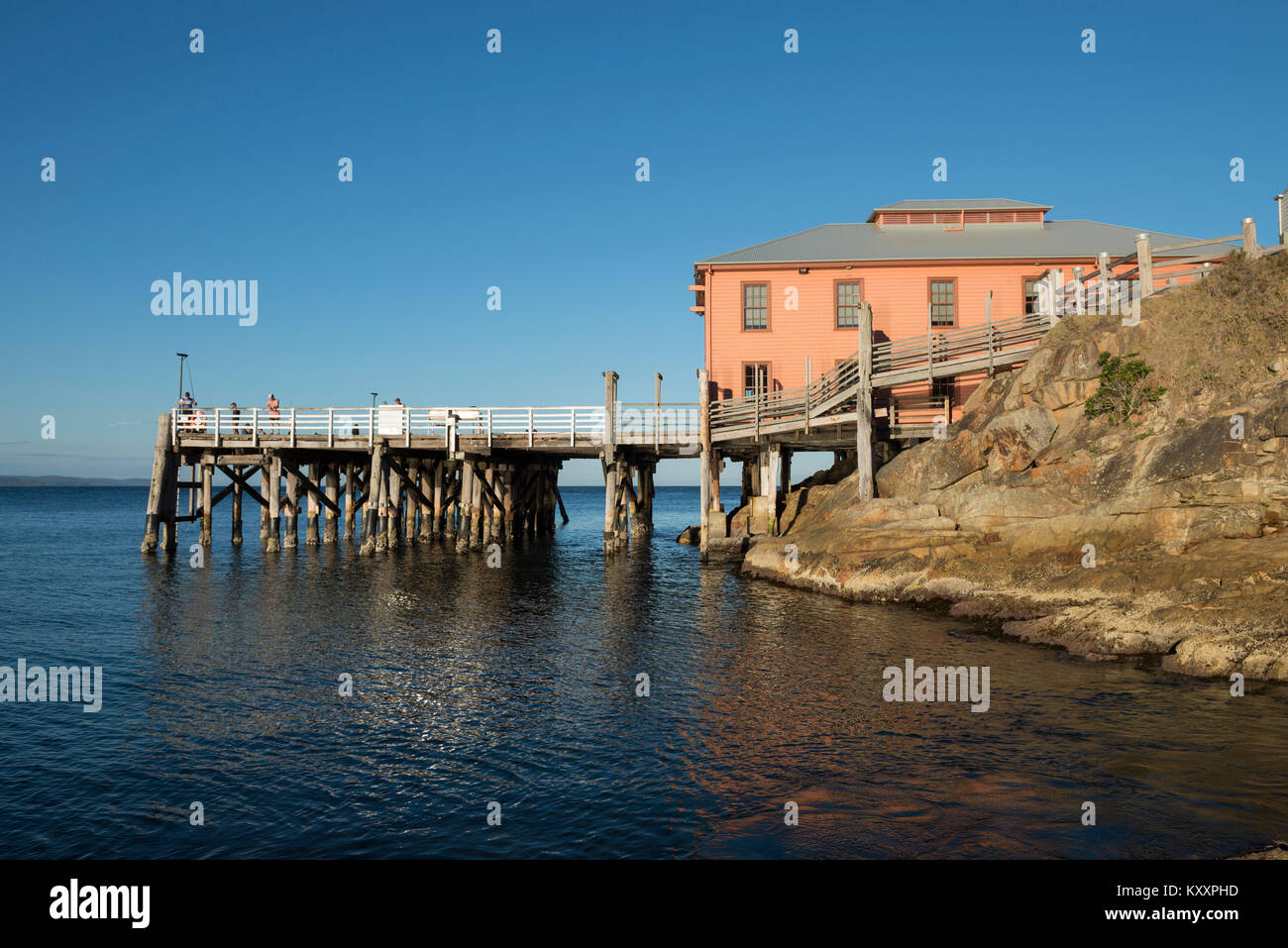 Tathra Wharf, dating from 1862, is the only open-sea timber wharf on ...