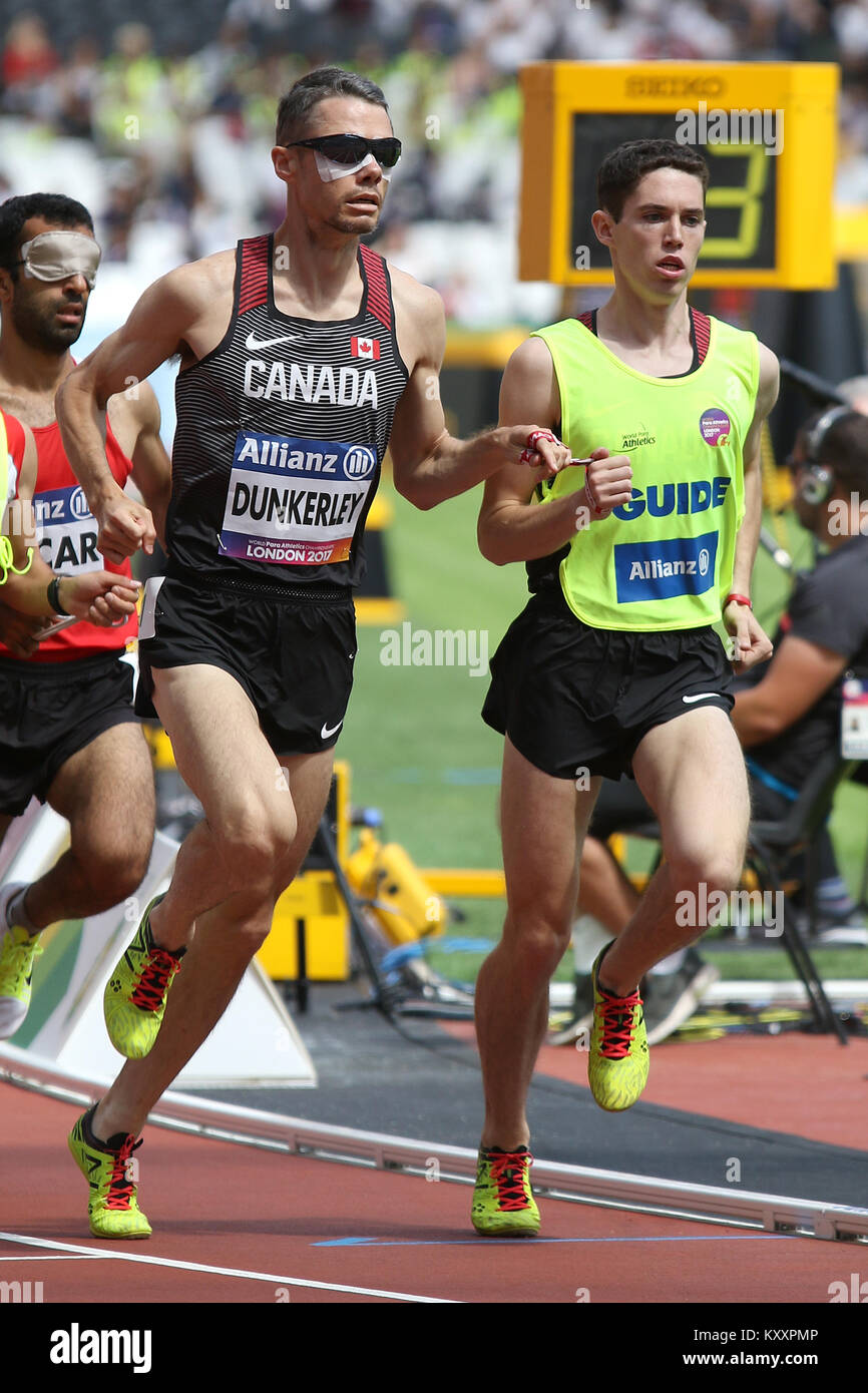 Jason Joseph DUNKERLEY of Canada in the Men's 1500m T11 heats at the ...
