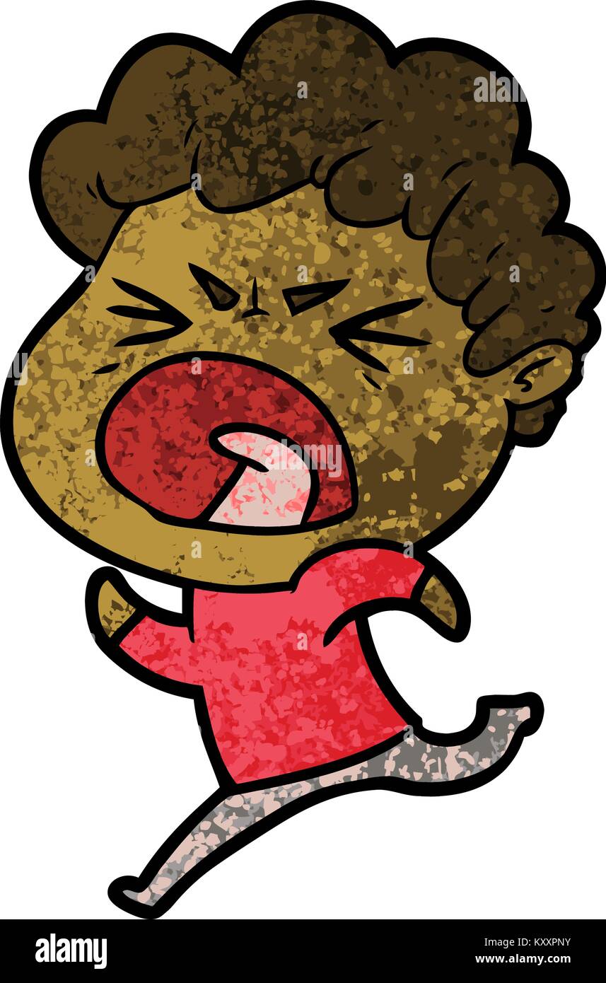 cartoon furious man Stock Vector Image & Art - Alamy