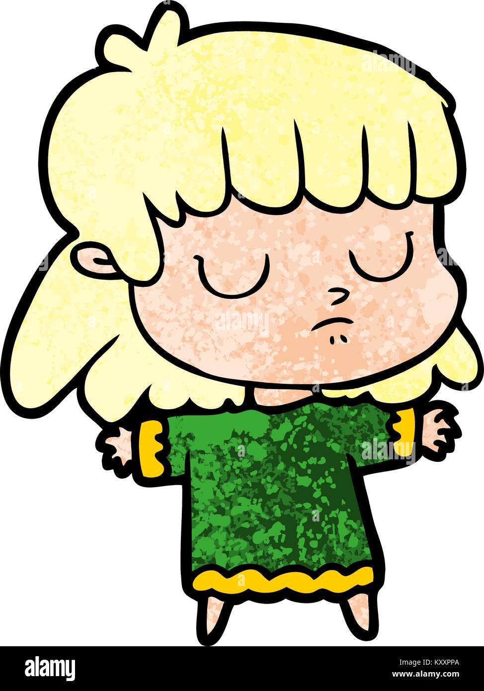 cartoon indifferent woman Stock Vector Image & Art - Alamy