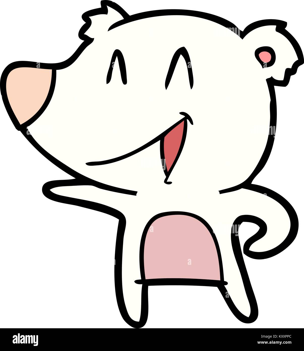 happy polar bear cartoon Stock Vector Image & Art - Alamy