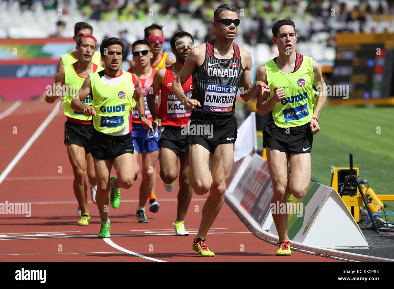 Jason Joseph DUNKERLEY of Canada in the Men's 1500m T11 heats at the ...