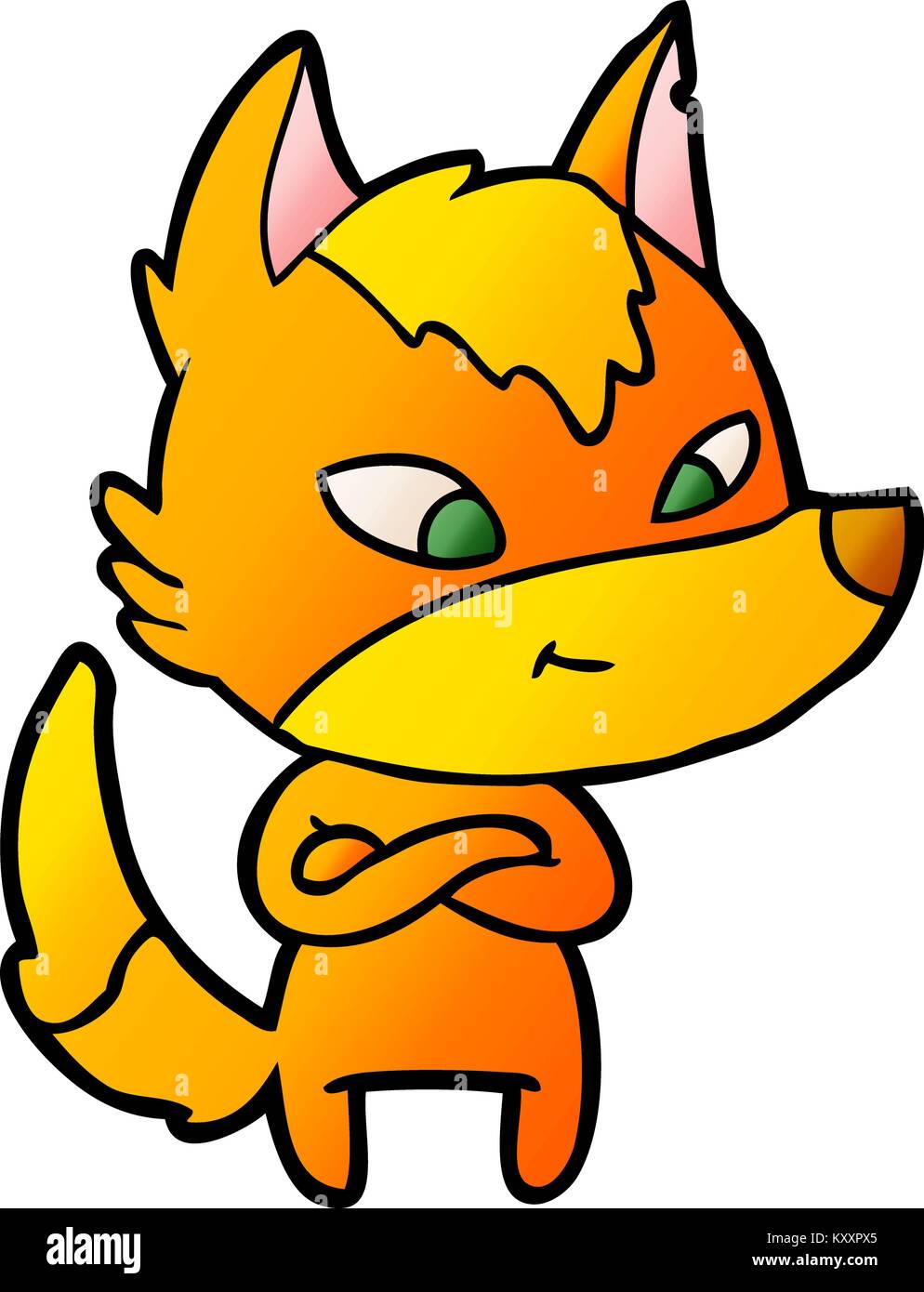 fox cartoon character Stock Vector Image & Art - Alamy