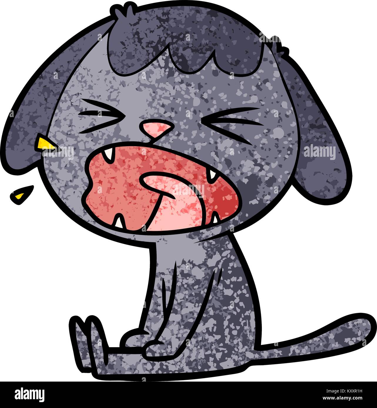 cute cartoon dog barking Stock Vector Image & Art - Alamy