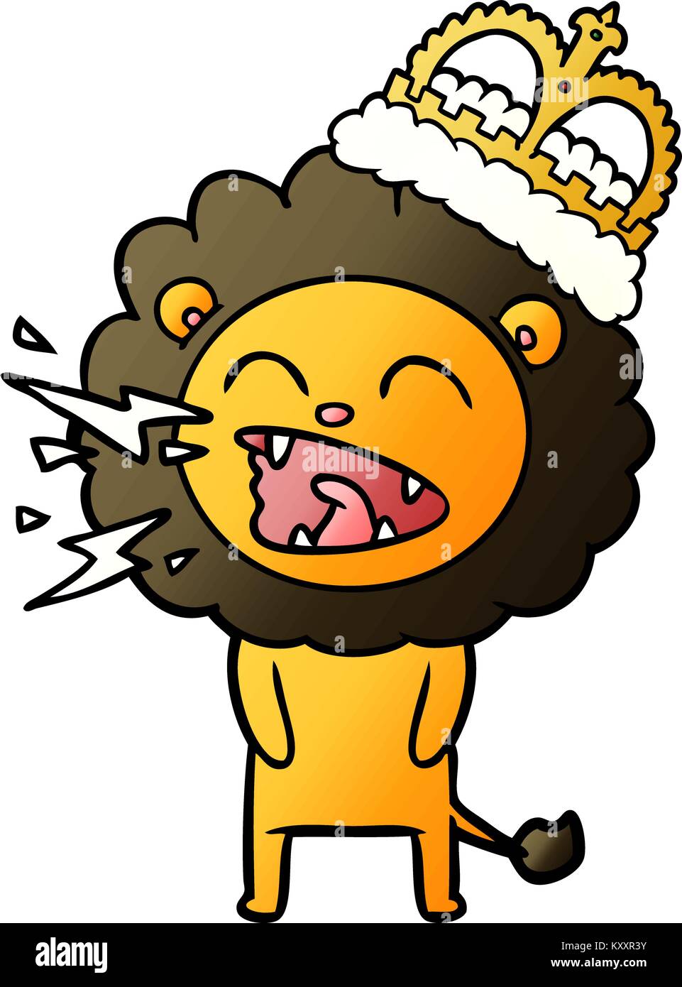 cartoon roaring lion Stock Vector Image & Art - Alamy
