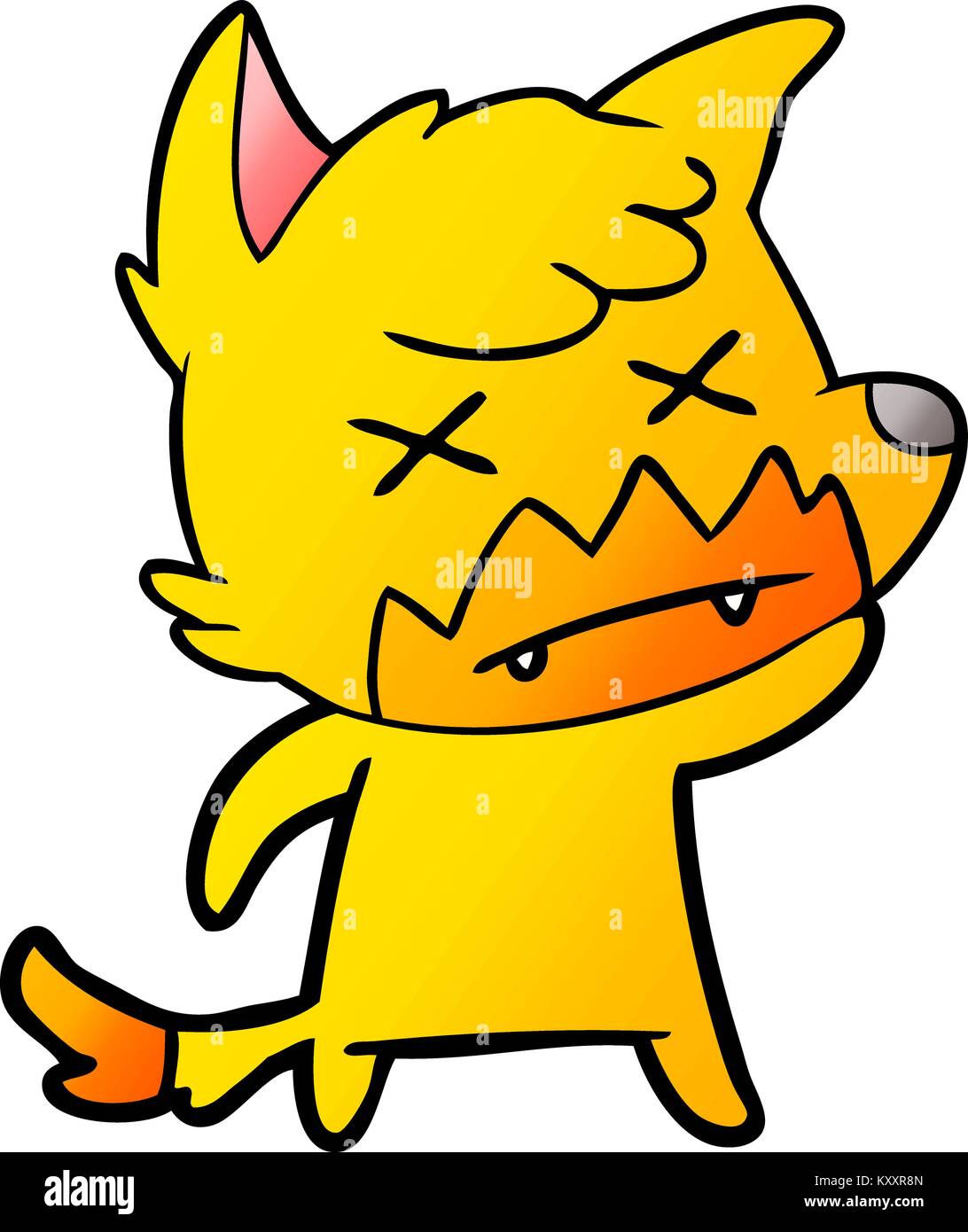 dead fox cartoon character Stock Vector Image & Art - Alamy