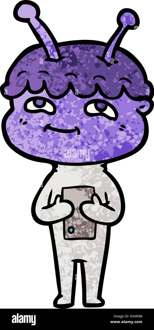 friendly cartoon spaceman Stock Vector Image & Art - Alamy