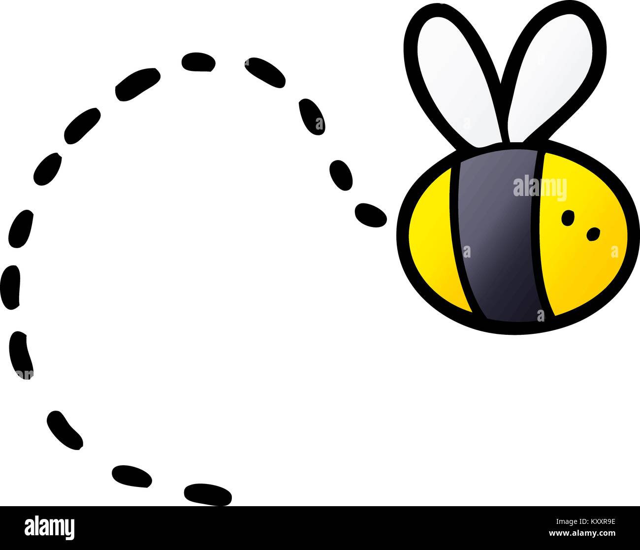 cartoon bee flying Stock Vector Image & Art - Alamy
