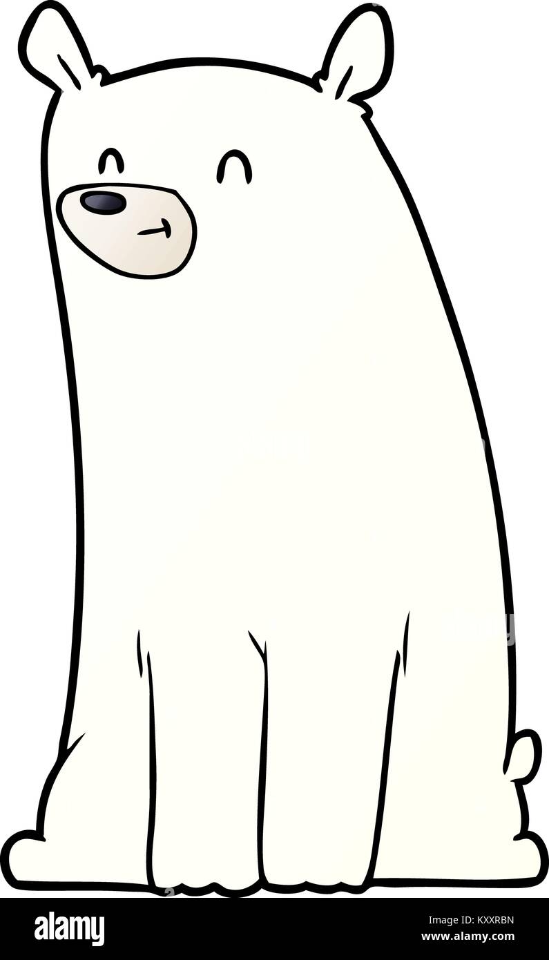happy polar bear cartoon Stock Vector Image & Art - Alamy