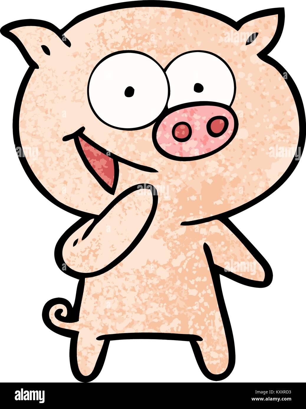 laughing pig cartoon Stock Vector Image & Art - Alamy