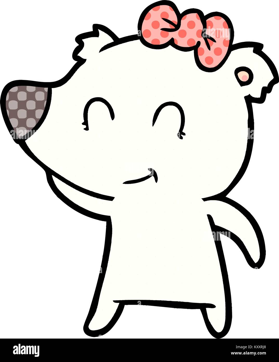 happy polar bear cartoon Stock Vector Image & Art - Alamy