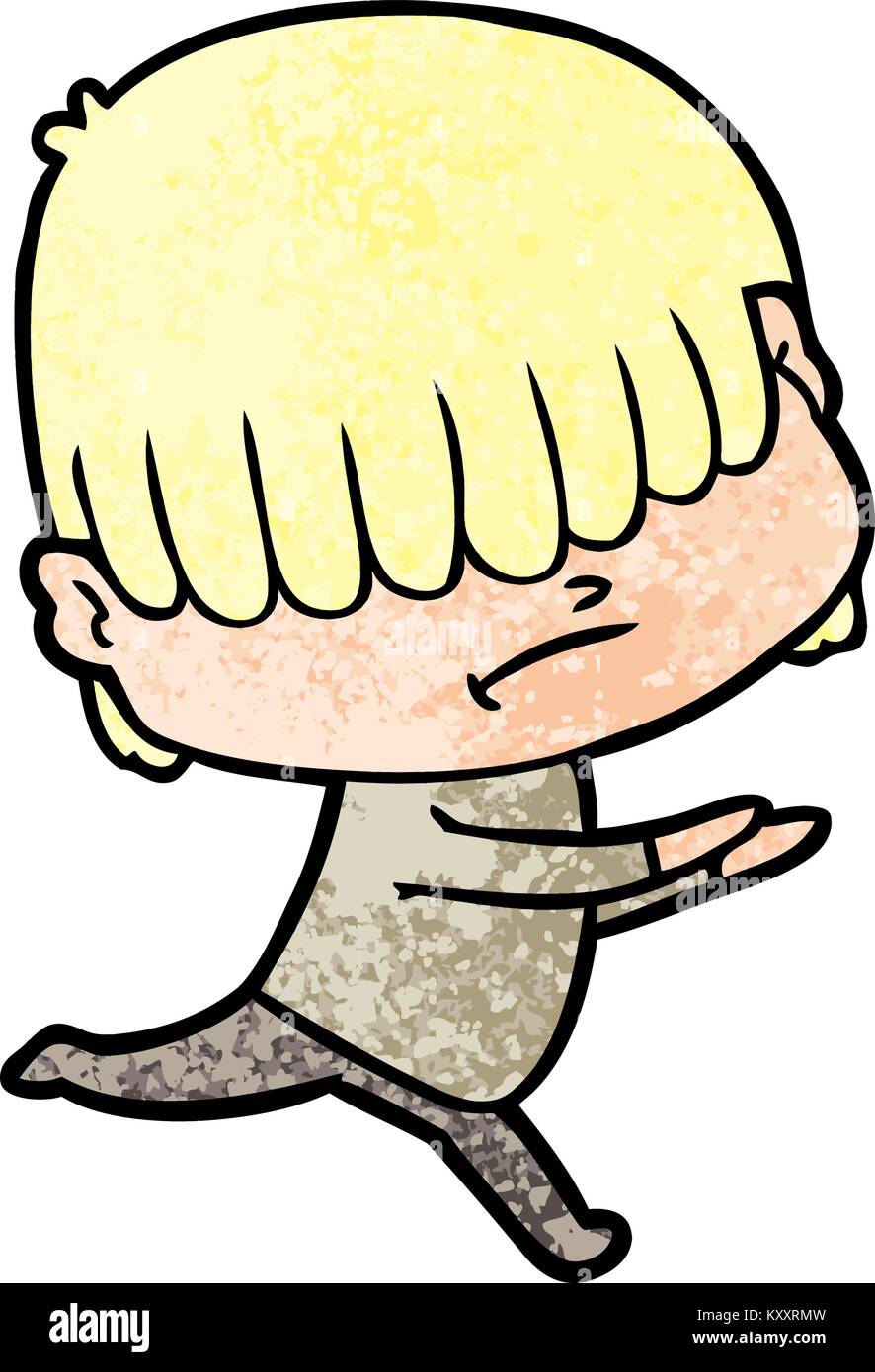 cartoon boy with untidy hair Stock Vector Image & Art - Alamy