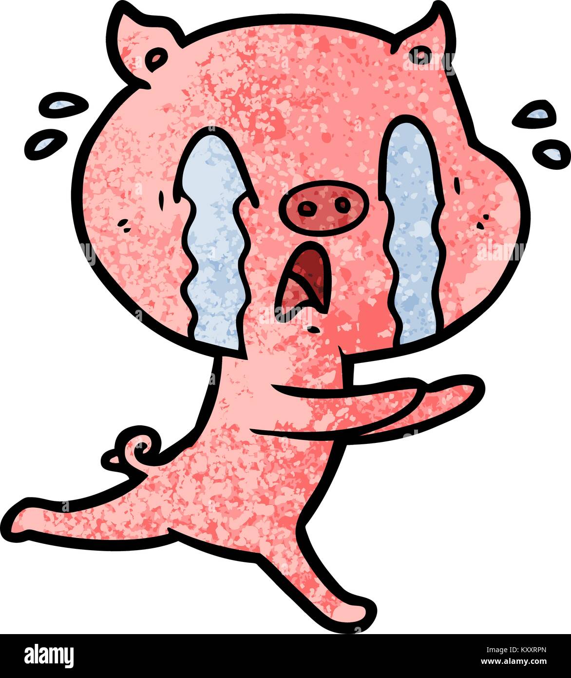 crying pig cartoon Stock Vector Image & Art - Alamy