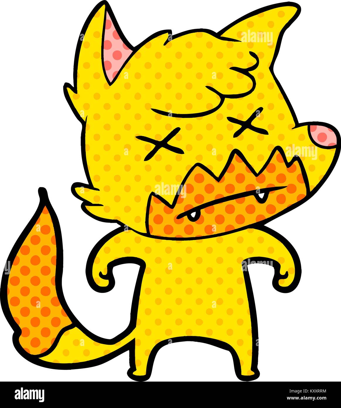 dead fox cartoon character Stock Vector Image & Art - Alamy
