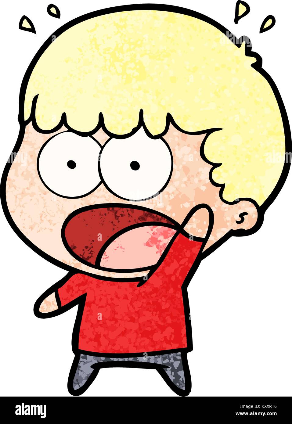 cartoon shocked man Stock Vector Image & Art - Alamy