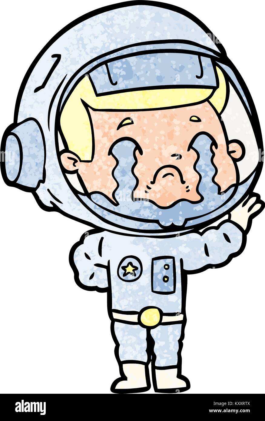 cartoon crying astronaut Stock Vector Image & Art - Alamy